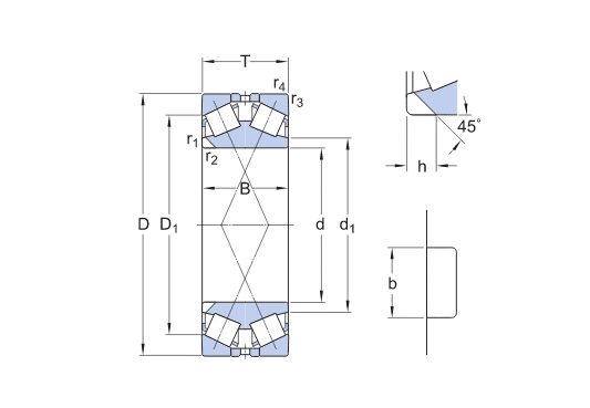 SKF Double row tapered roller bearings, BT2B 331840 C/HA1 - SKF Bearing ...